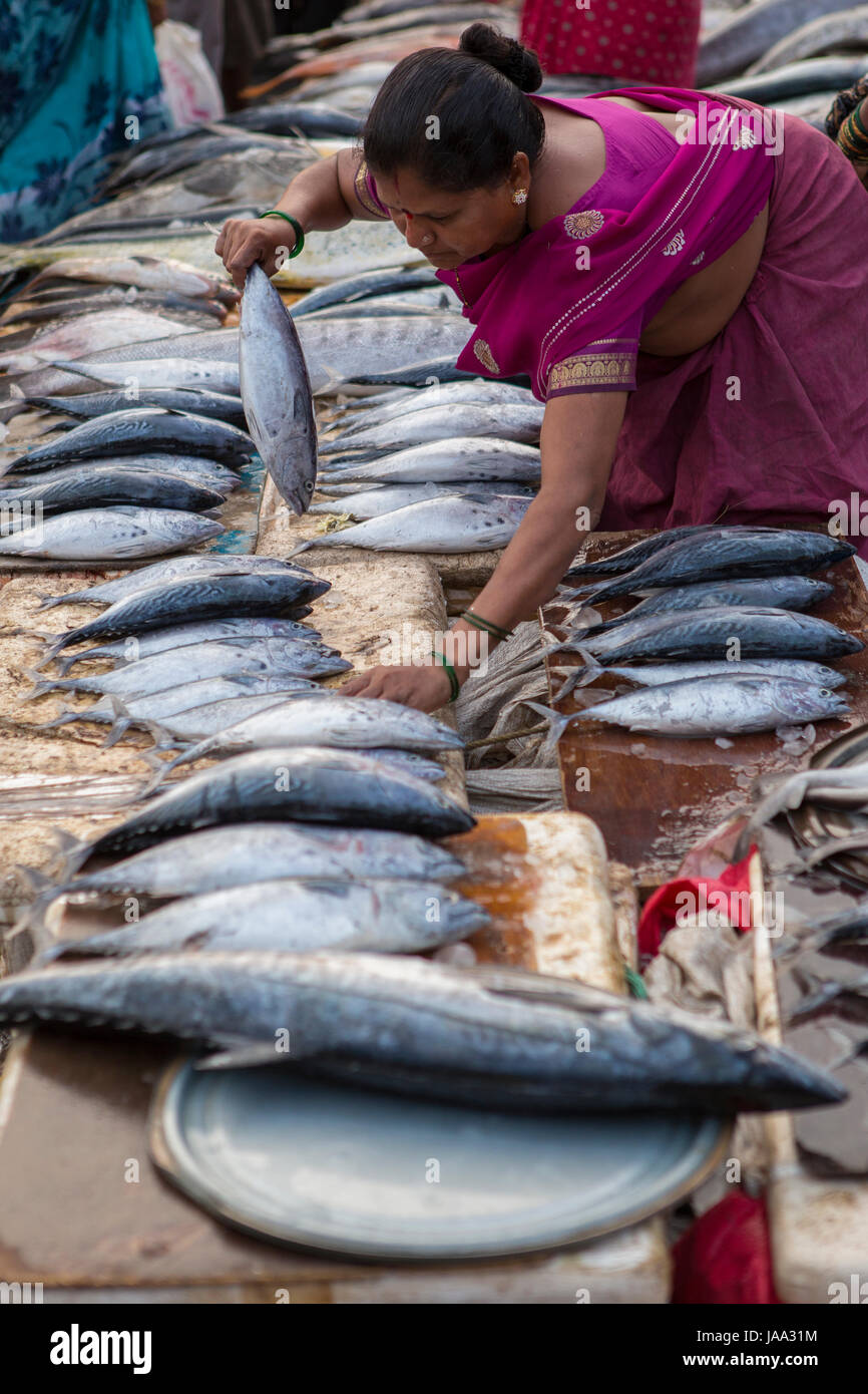 Lady fish seller hi-res stock photography and images - Alamy