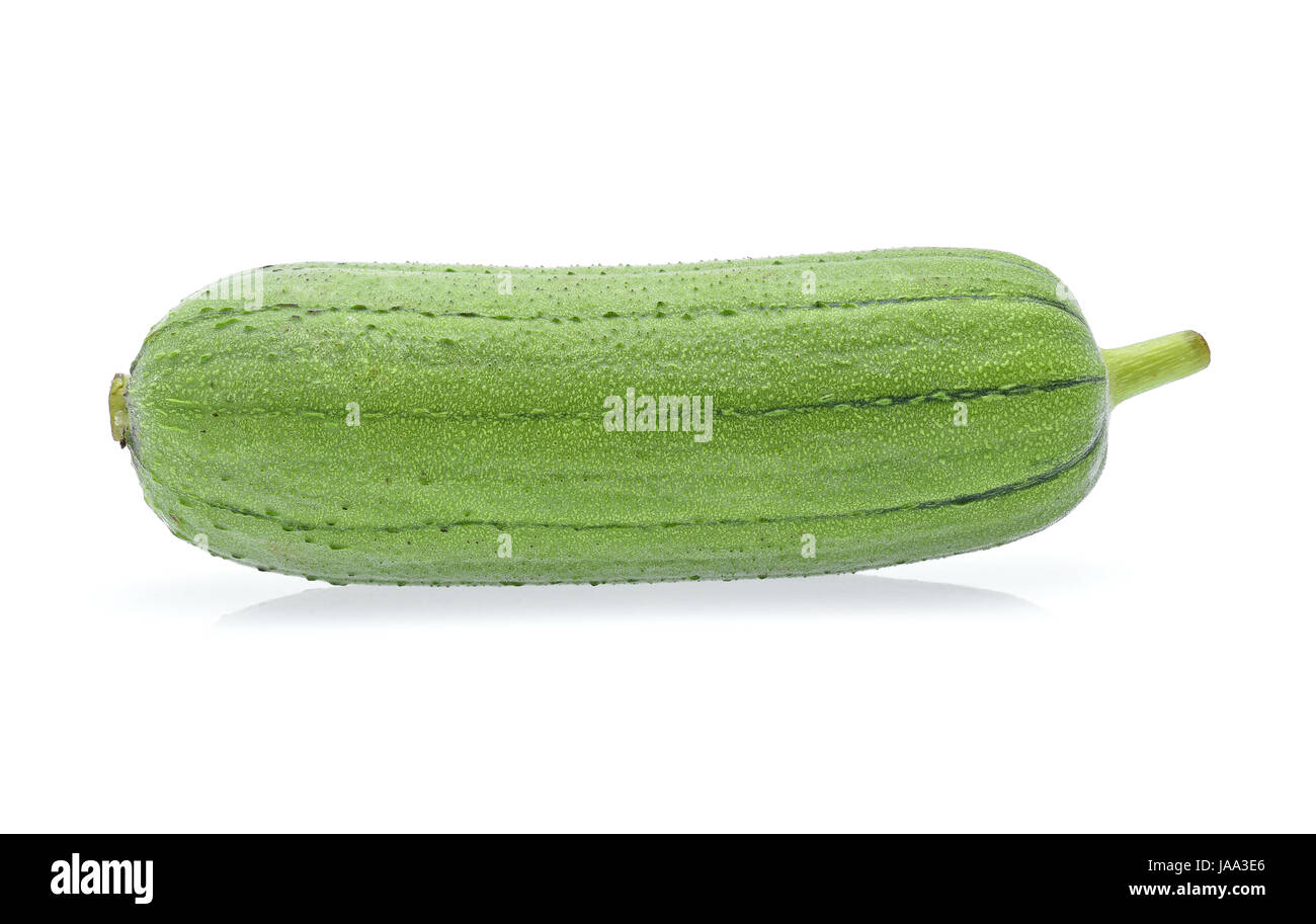 Sponge gourd isolated on white background Stock Photo - Alamy