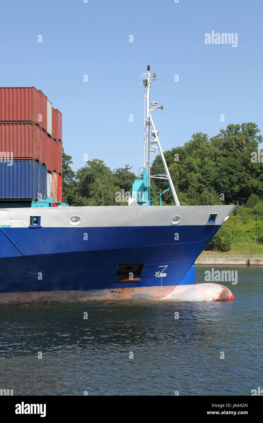 details of a container ship Stock Photo - Alamy