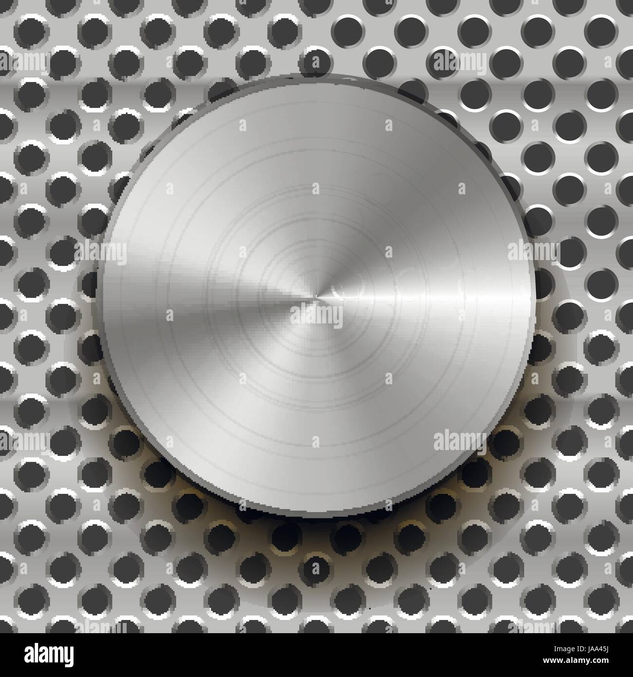 Knob button on panel Stock Vector Images - Alamy