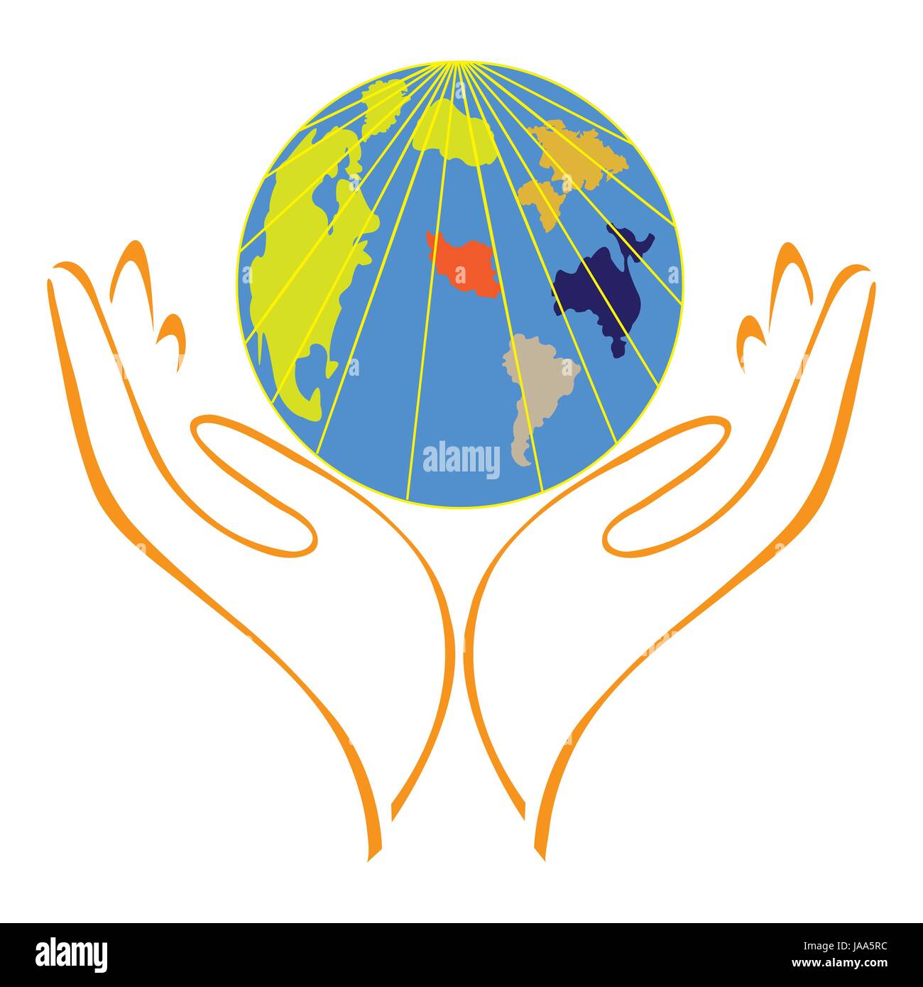Earth in Hands Stock Vector Image & Art - Alamy