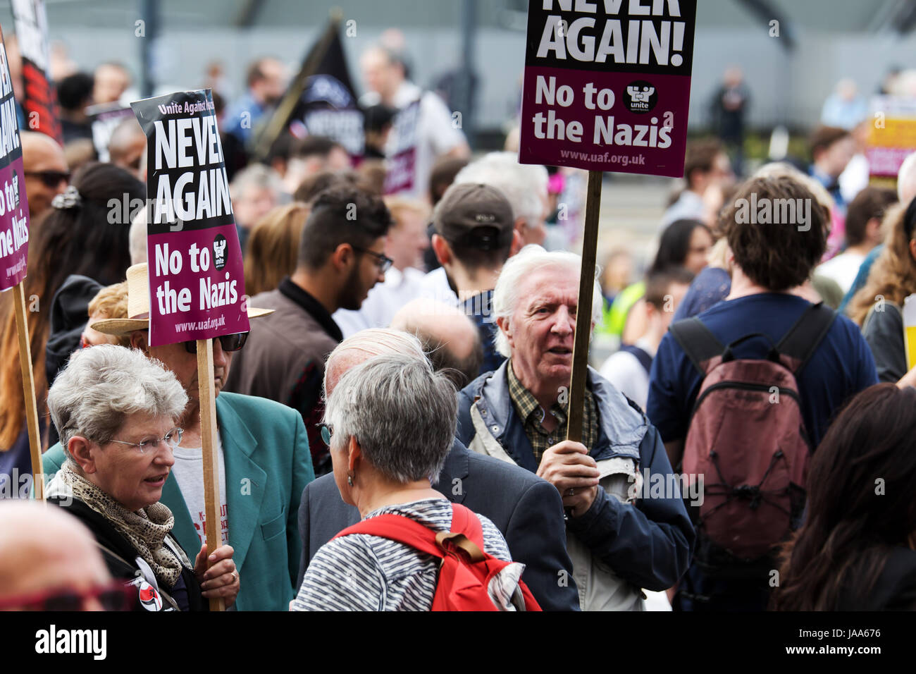 Anti fascist flags hi-res stock photography and images - Alamy