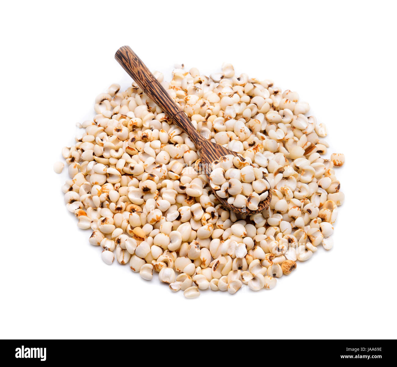 millet grains on white background Stock Photo - Alamy