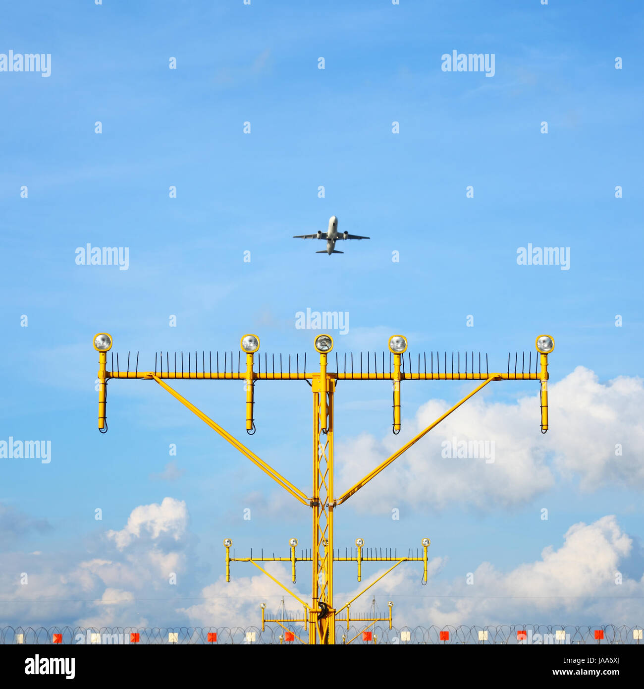sign, signal, blue, flight, modern, modernity, traffic, transportation ...