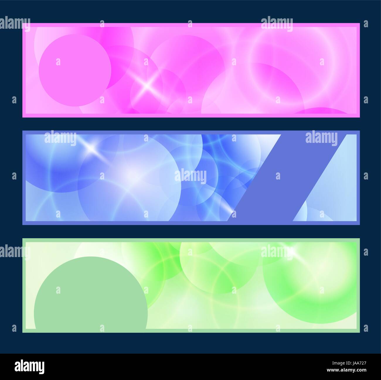 Futuristic web headers set abstract vector illustration Stock Vector ...