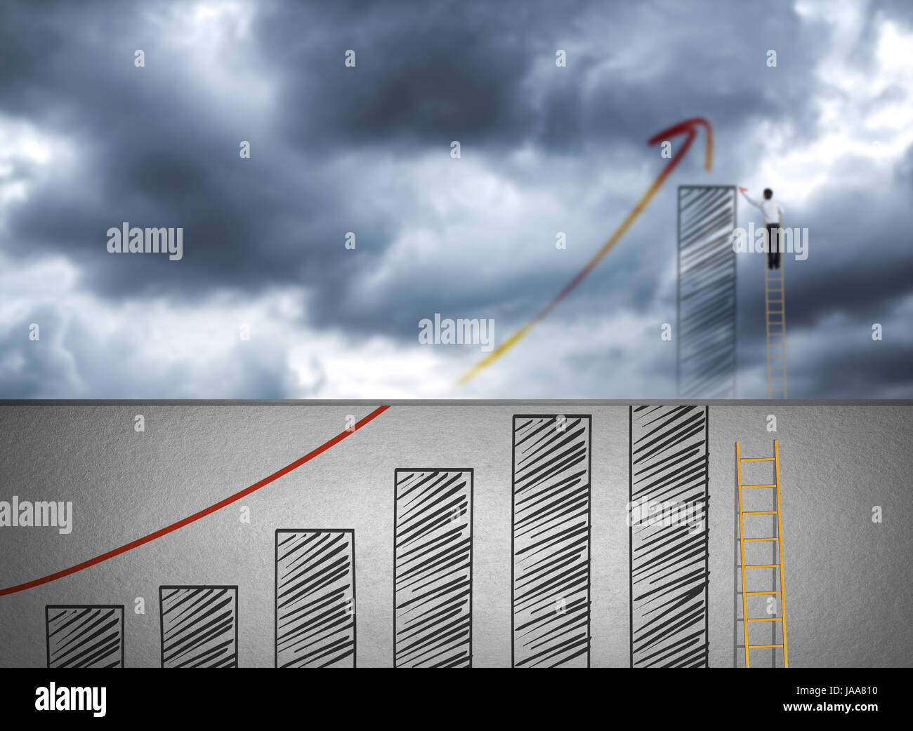 Cloud chart report hi-res stock photography and images - Alamy