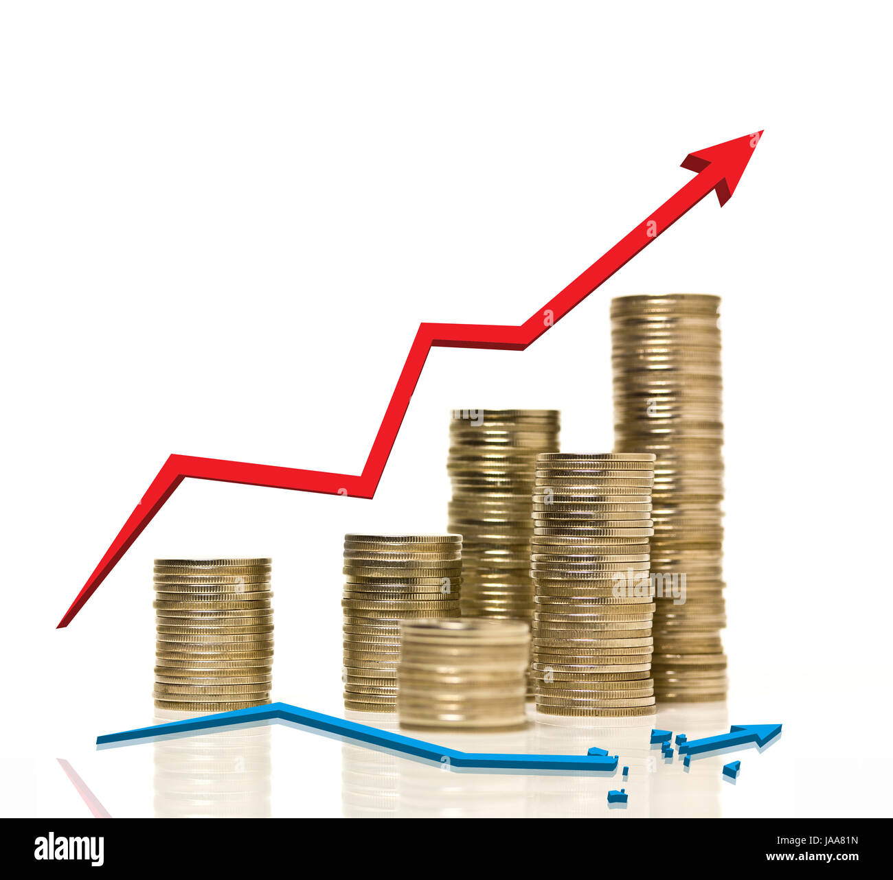 Broken line graph hi-res stock photography and images - Alamy