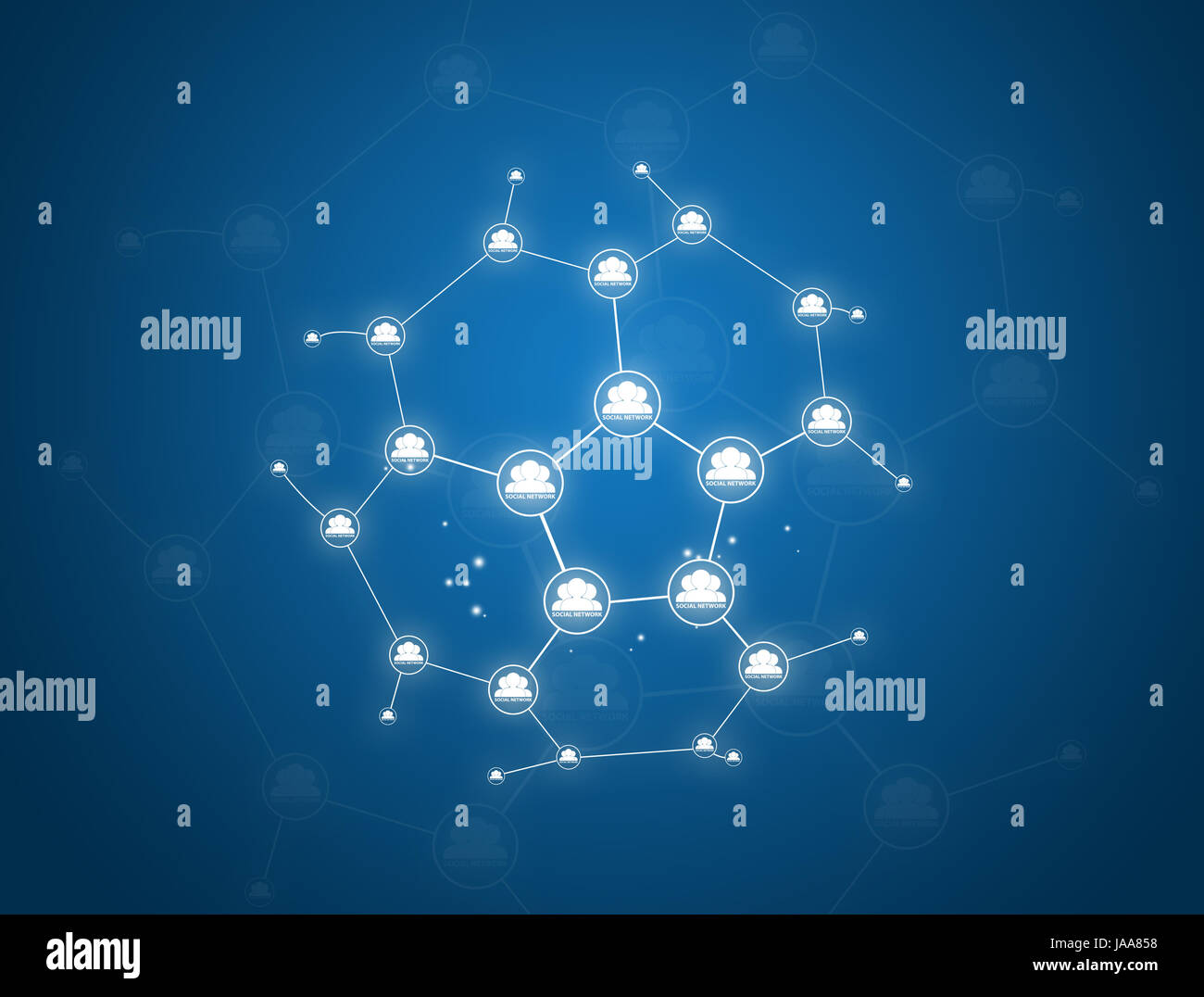 Social media and network connection concept Stock Photo - Alamy