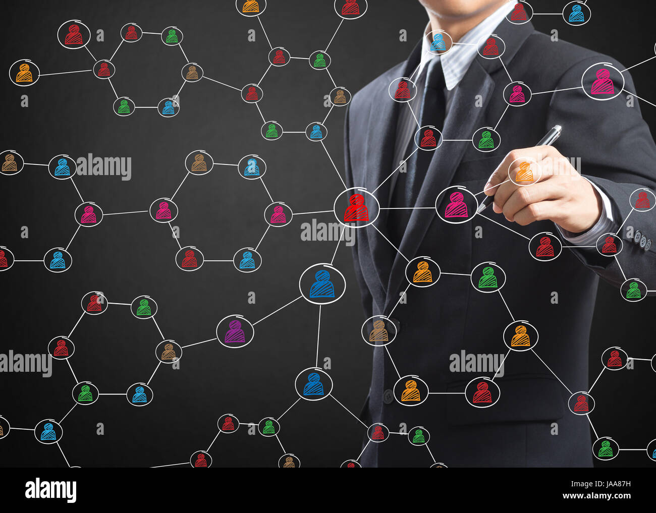Social media line drawing hi-res stock photography and images - Alamy