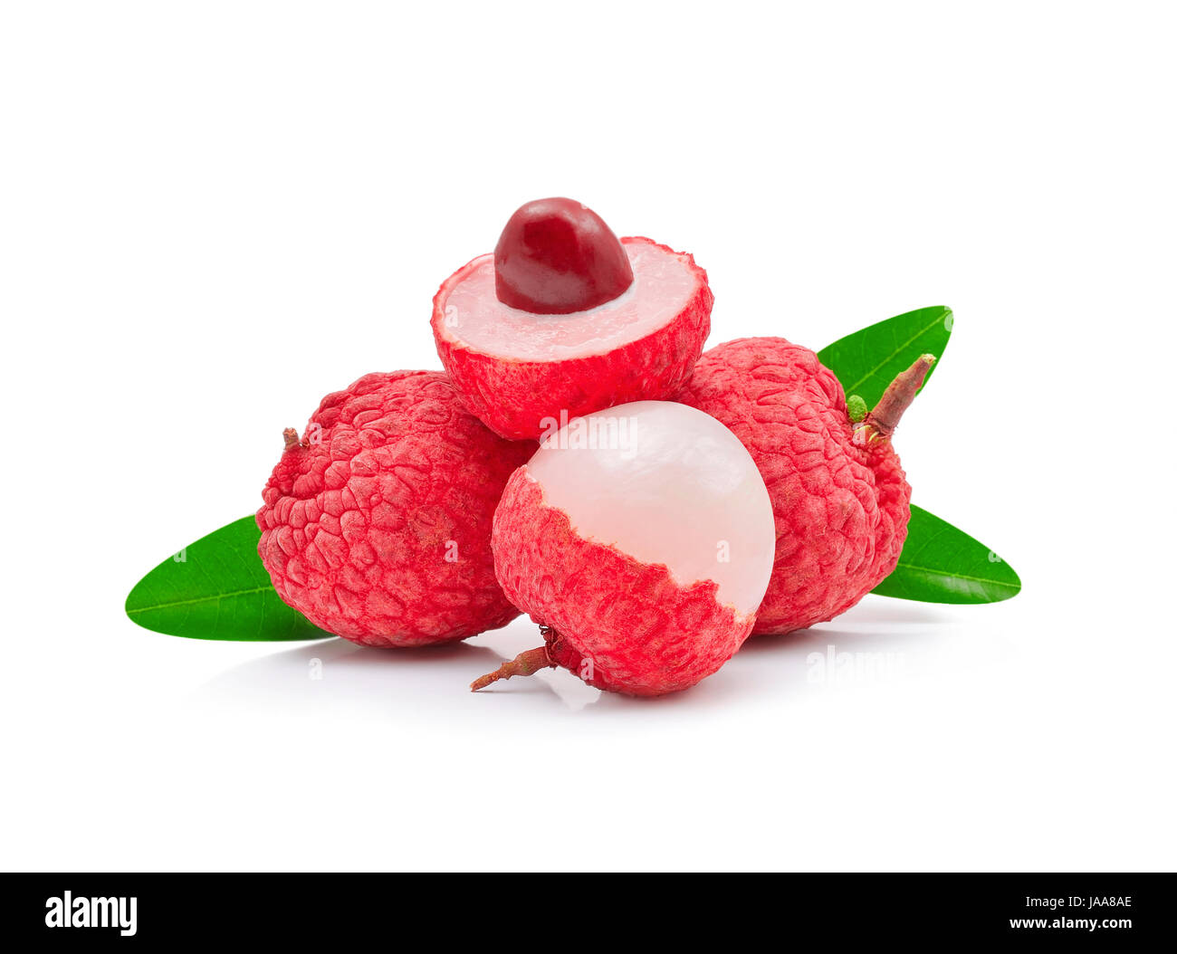 Lychee isolated on white background Stock Photo - Alamy