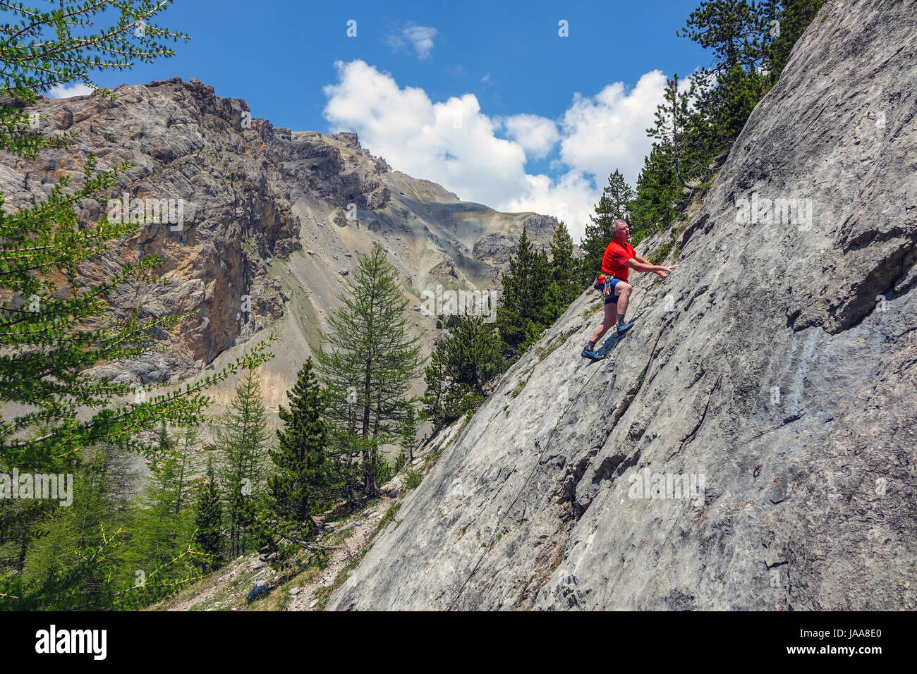 Climbing french alps hi-res stock photography and images - Alamy