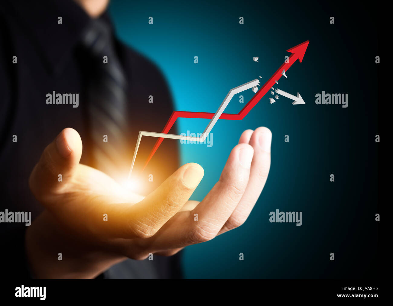 Graph representing growth hi-res stock photography and images - Alamy