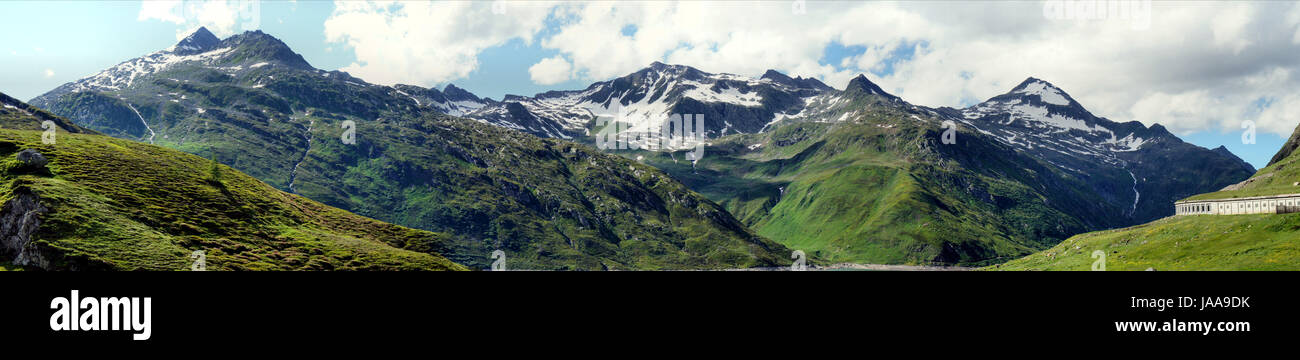 panorama am lukmanierpass Stock Photo - Alamy