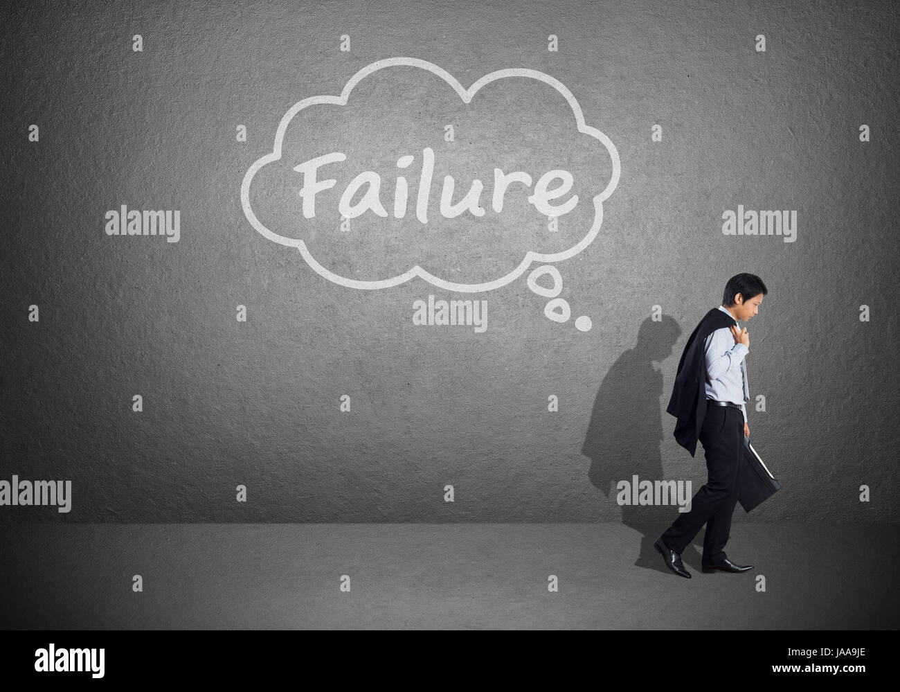 disappointed businessman walking with failure Stock Photo - Alamy