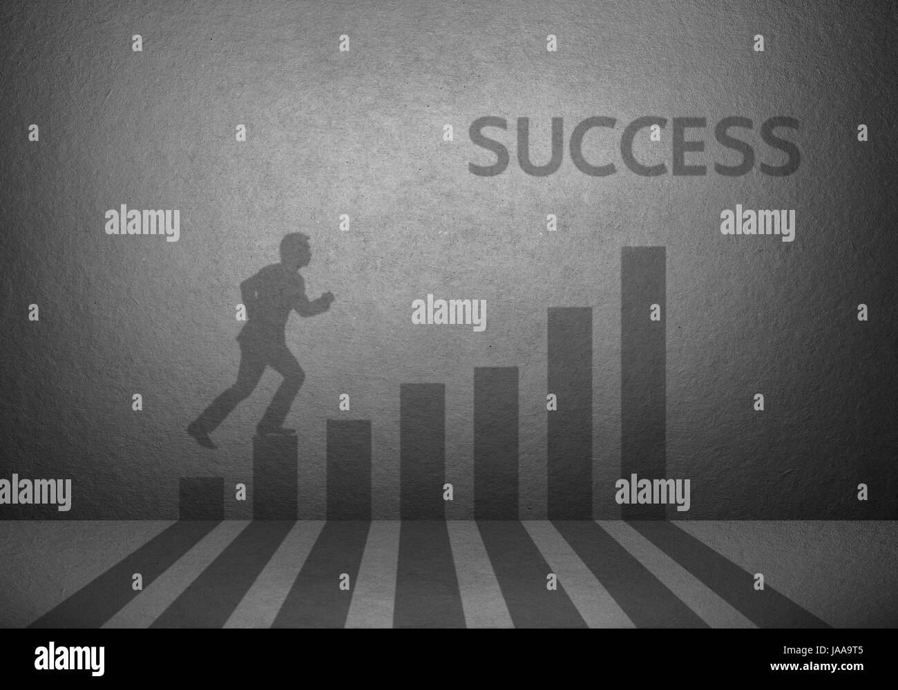 businessman run to success Stock Photo - Alamy
