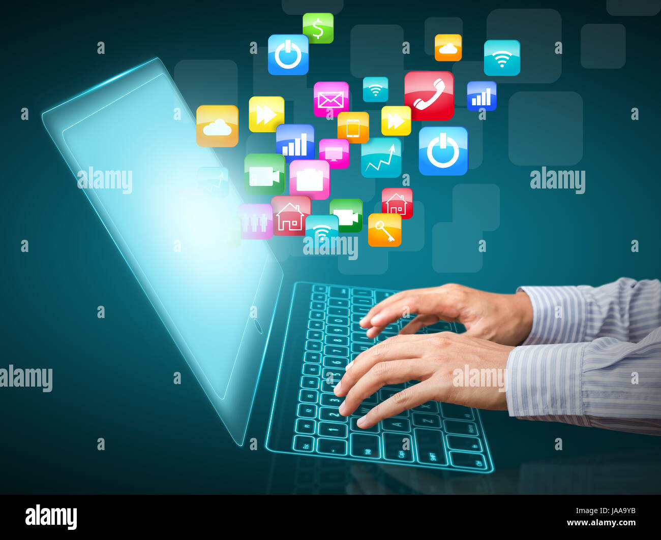 Internet communication and cloud computing concept Stock Photo - Alamy