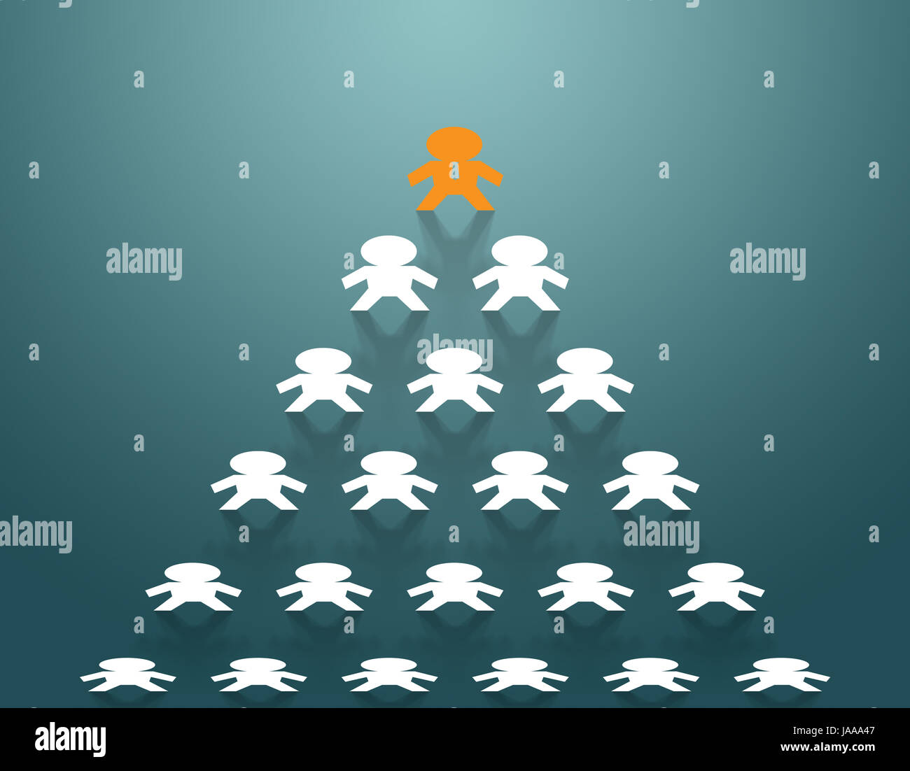 Stand out from the crowd, Leadership Concept Stock Photo - Alamy
