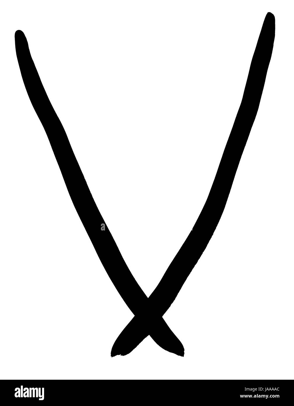 Letter V Clip Art Black And White