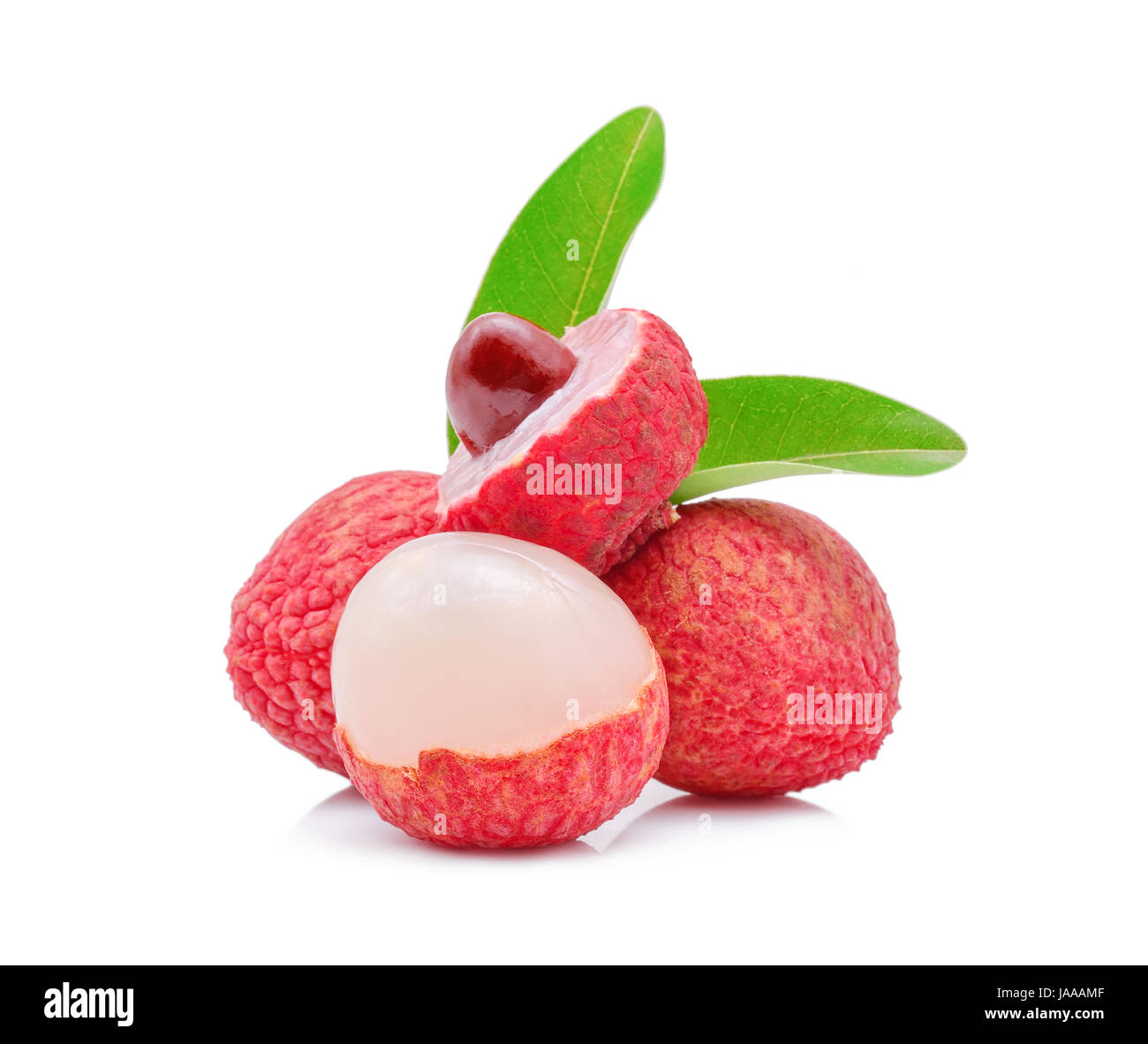 lychee isolated on white background Stock Photo - Alamy