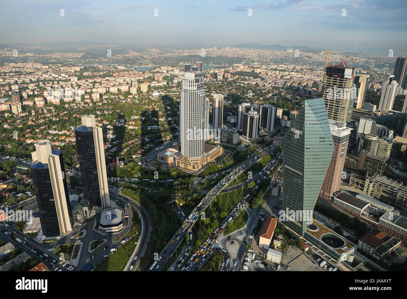 Aerial view of Istanbul City in Turkey Stock Photo - Alamy