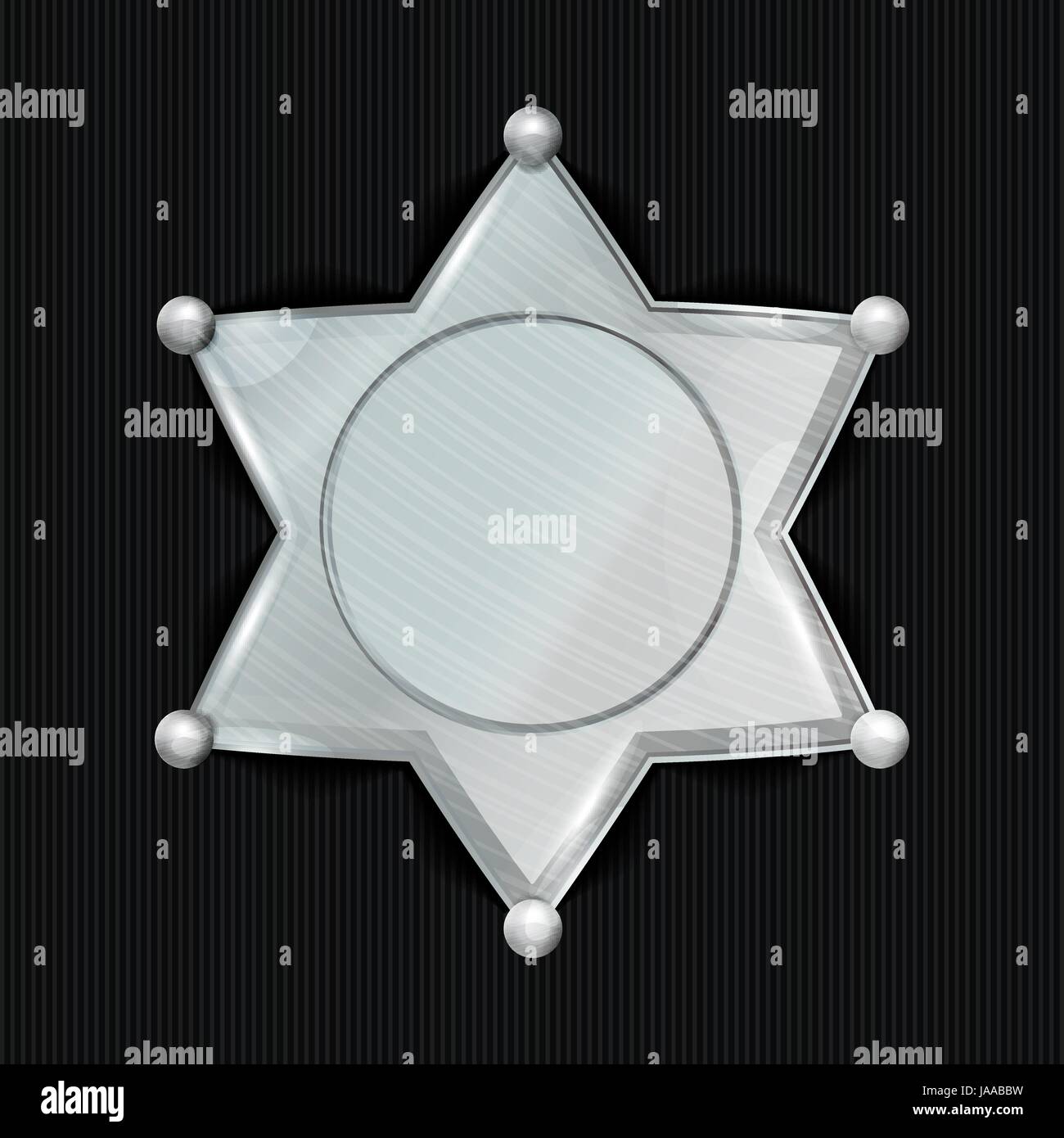 Sheriff Badge Star Vector. Classic. Municipal City Law Enforcement ...