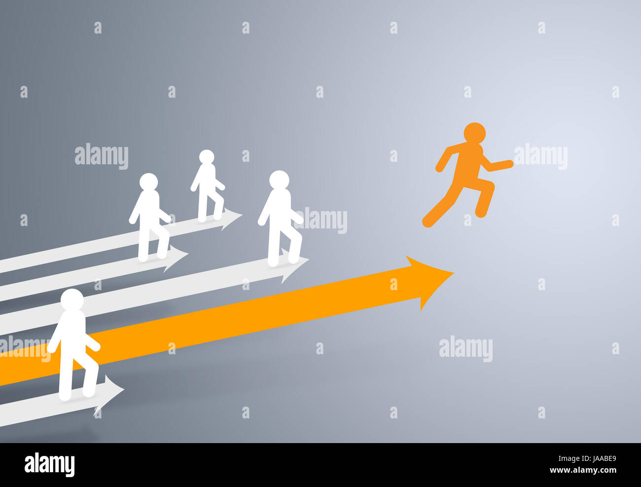 Leader of competition, Leadership Concept Stock Photo - Alamy