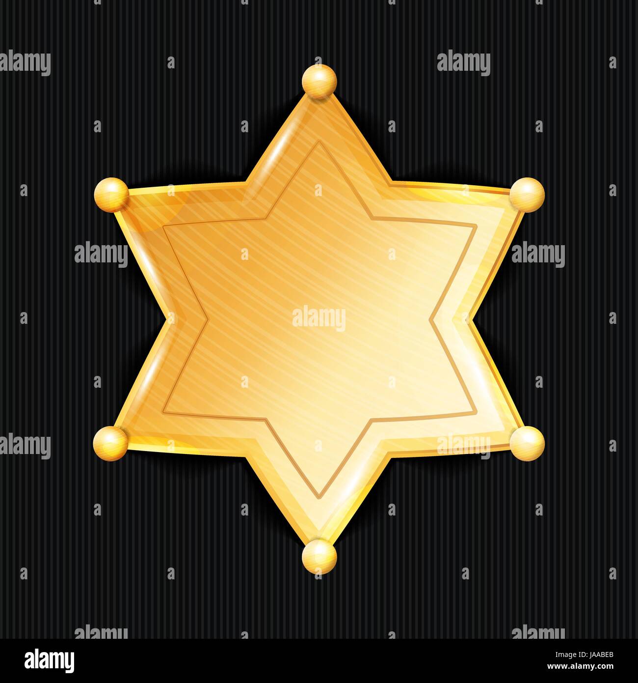 Sheriff Badge Star Vector. Classic. Municipal City Law Enforcement ...