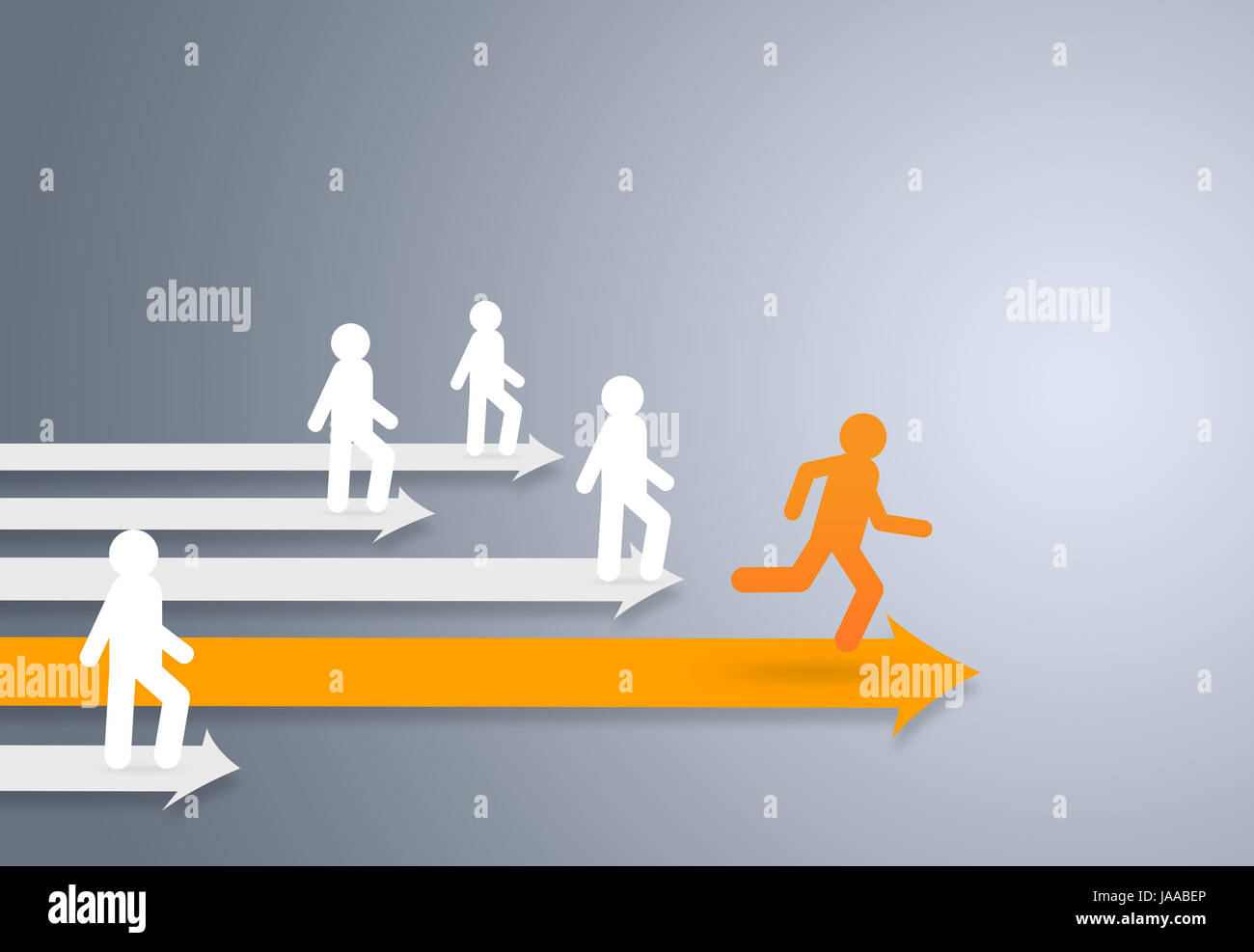 Leader of competition, Leadership Concept Stock Photo - Alamy