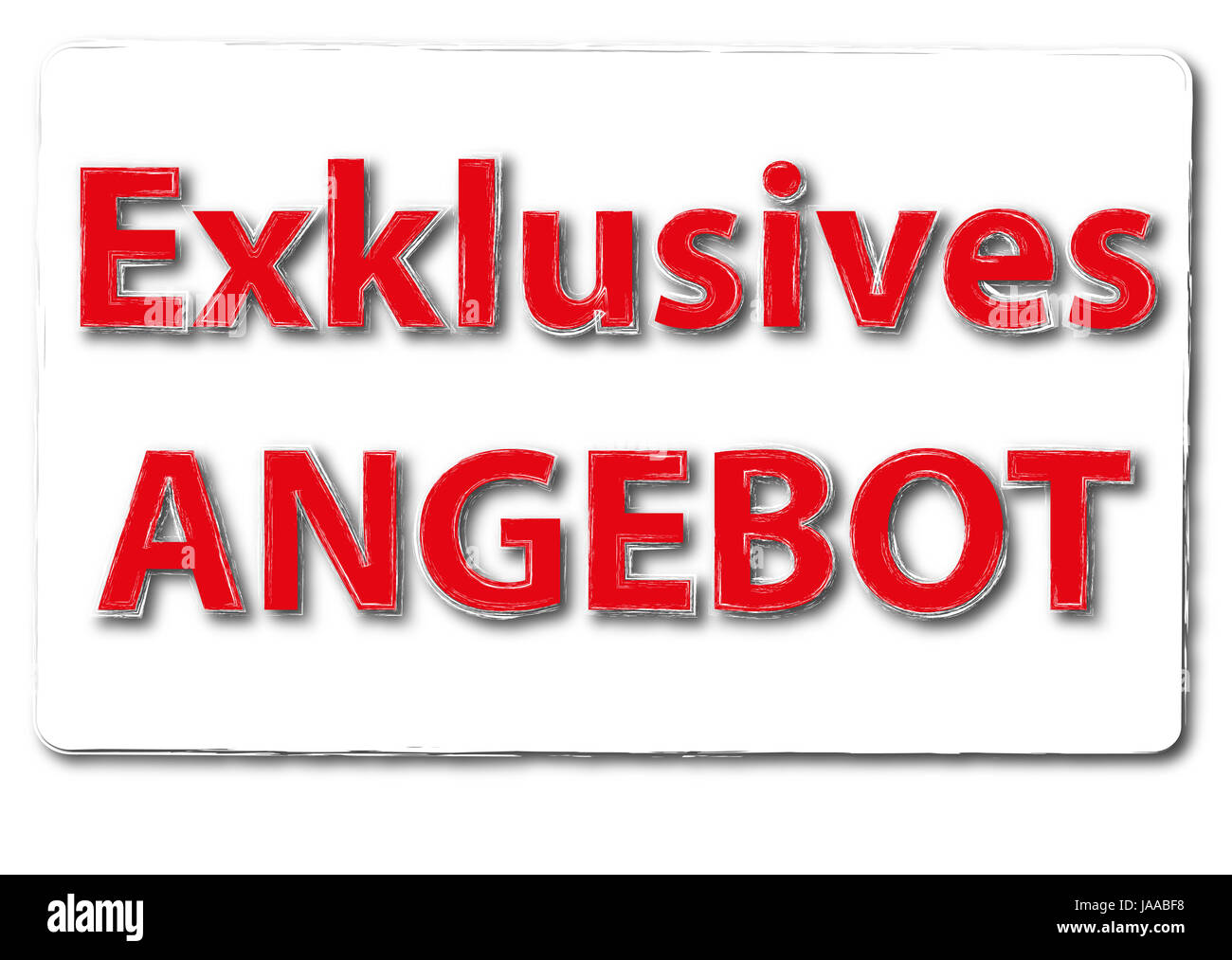 Angebot Rabatt Aktion Symbol Button Stock Photo - Alamy