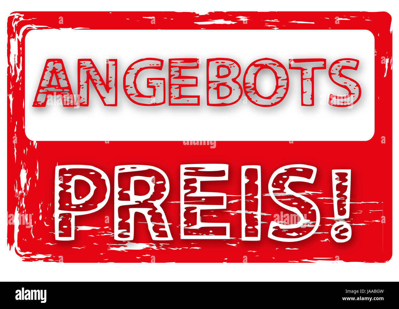 Angebot Rabatt Aktion Symbol Button Stock Photo - Alamy