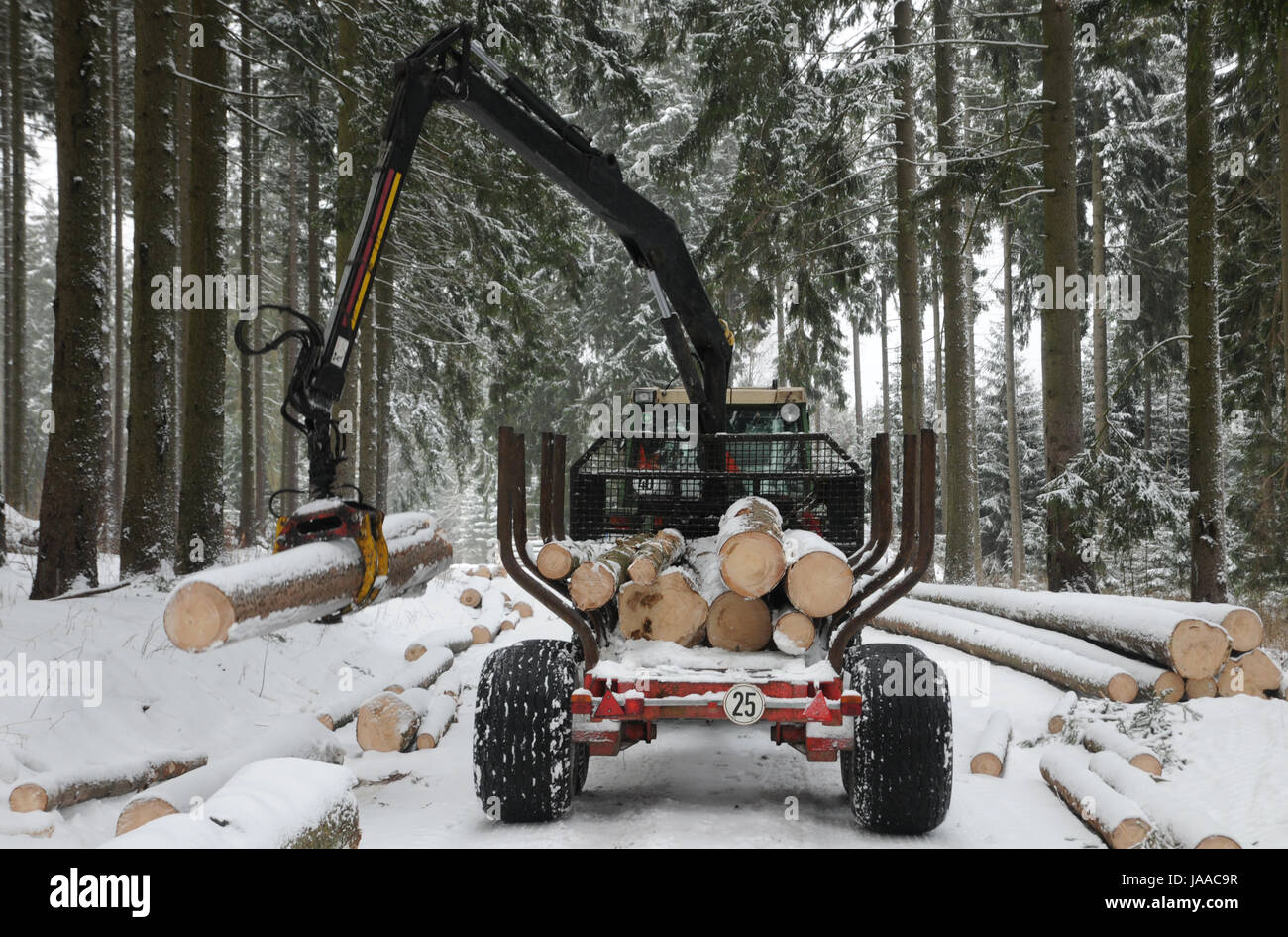 return vehicle in winter Stock Photo - Alamy