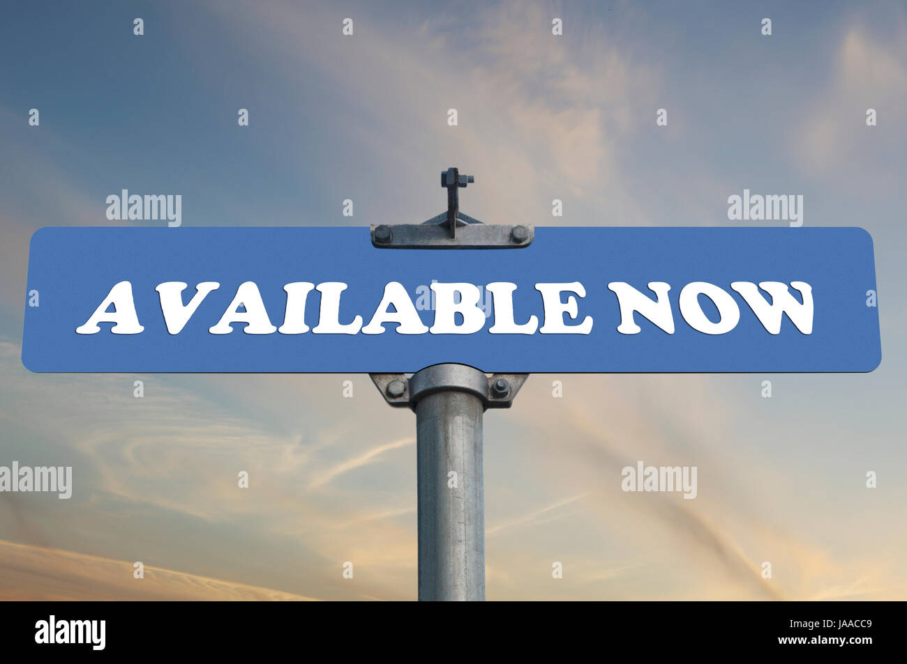 Available now road sign Stock Photo - Alamy