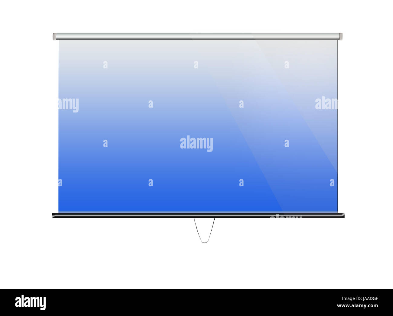 modern blue screen isolated on the white background Stock Photo - Alamy