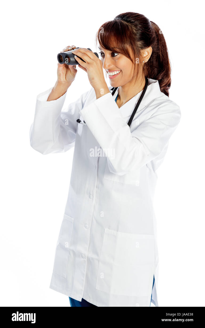 Doctor spying hi-res stock photography and images - Alamy