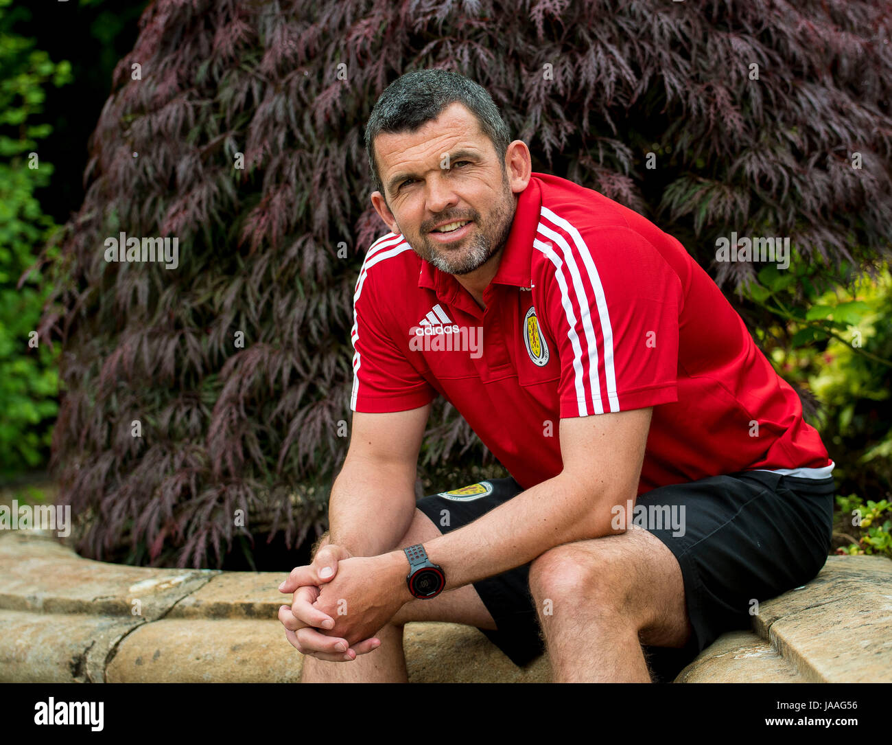 Scotland's Callum Davidson during the press conference at Mar Hall ...