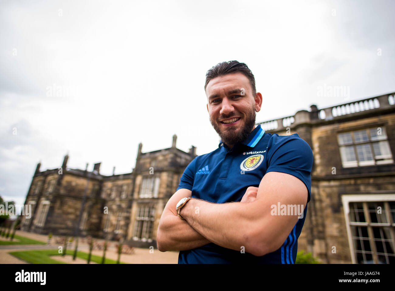 Scotland's Robert Snodgrass during the press conference at Mar Hall ...