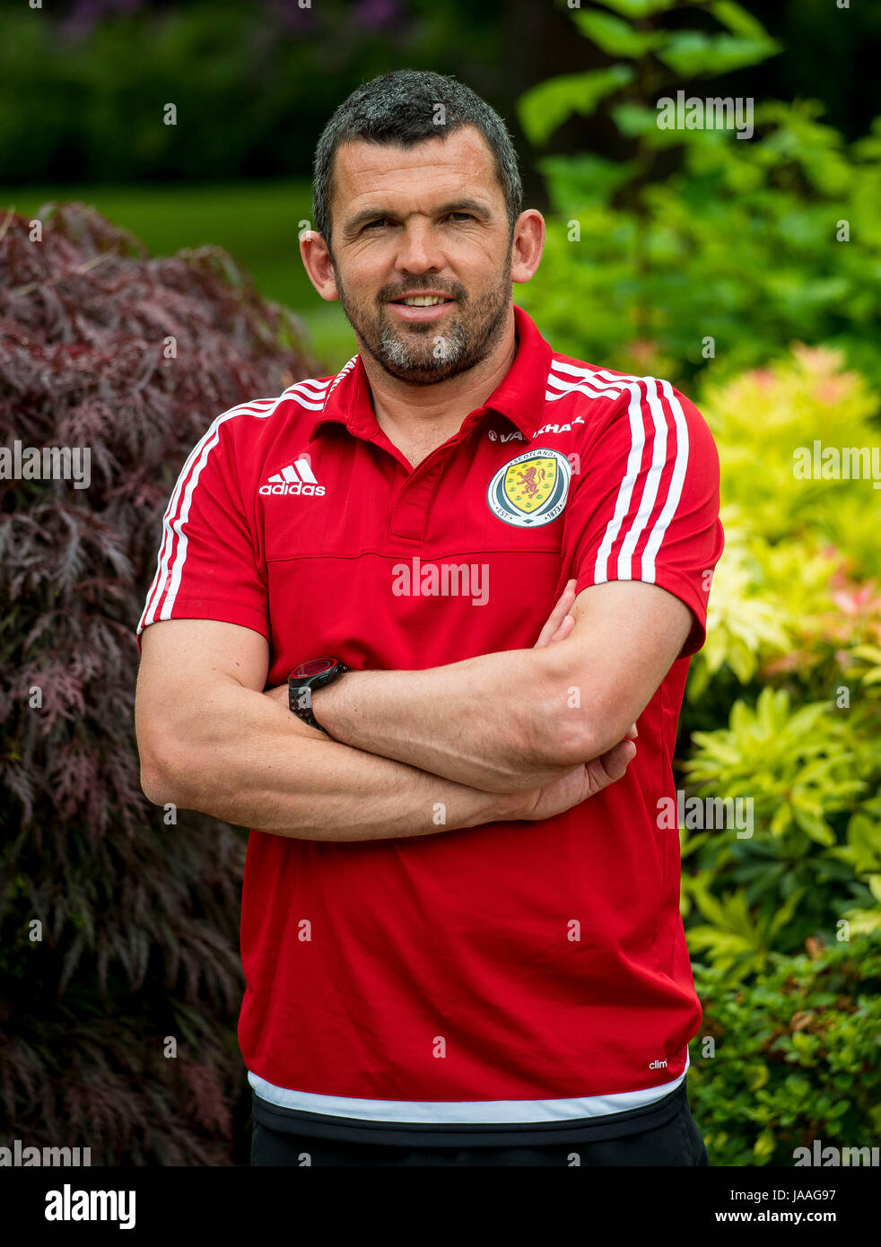 Scotland's Callum Davidson during the press conference at Mar Hall ...
