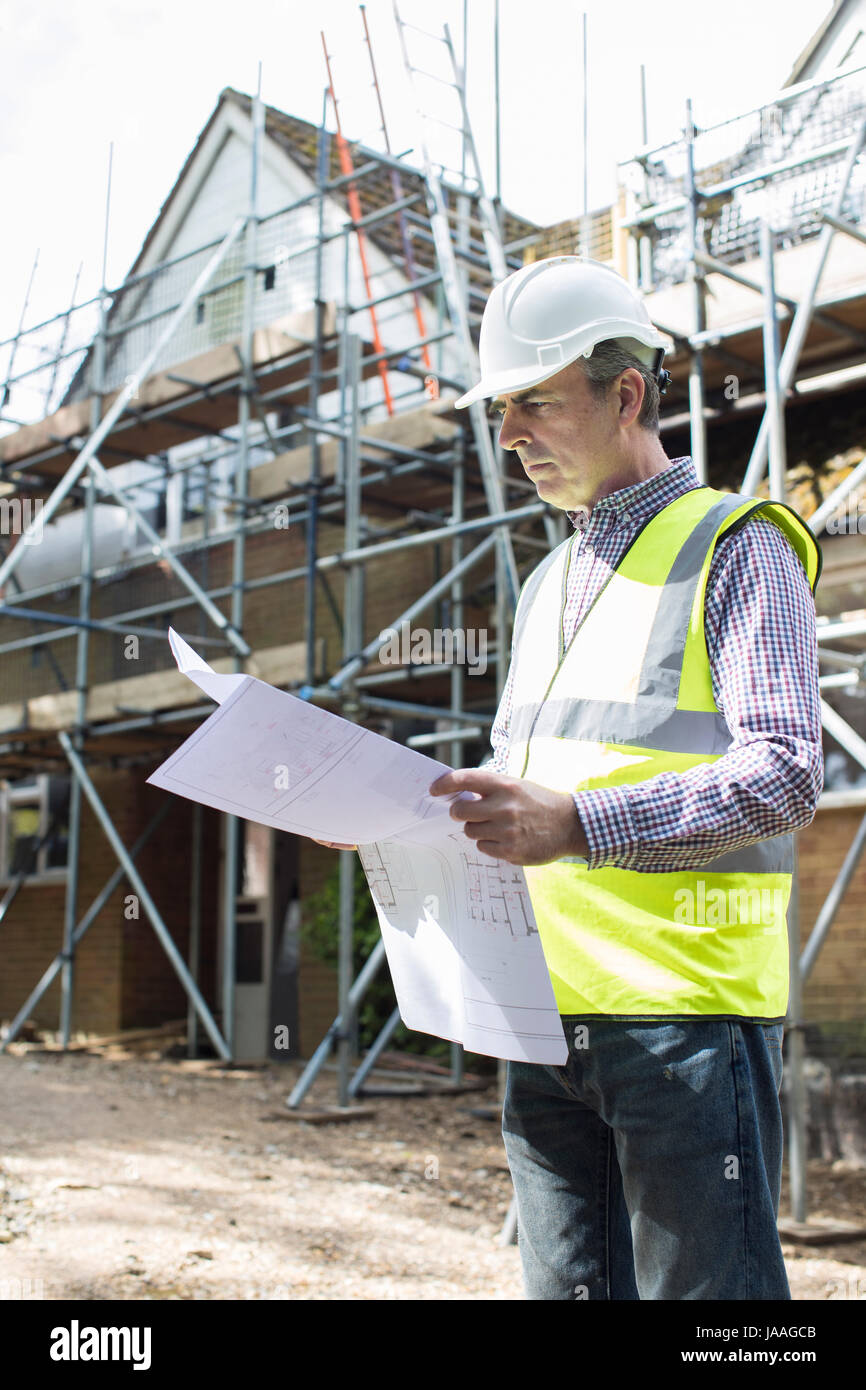 Construction site blueprint architect hi-res stock photography and ...
