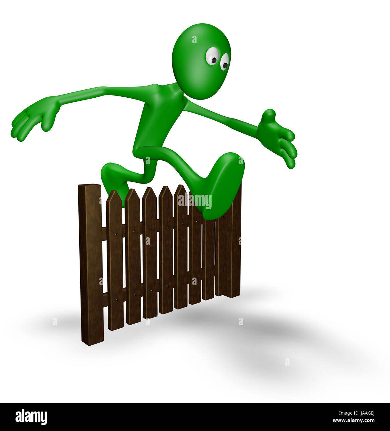 Jumping border fence hi-res stock photography and images - Alamy