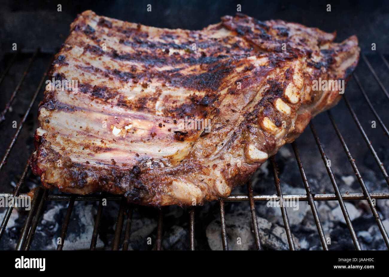 food, aliment, grill, barbecue, barbeque, steak, ribs, bbq, bar-b-q ...