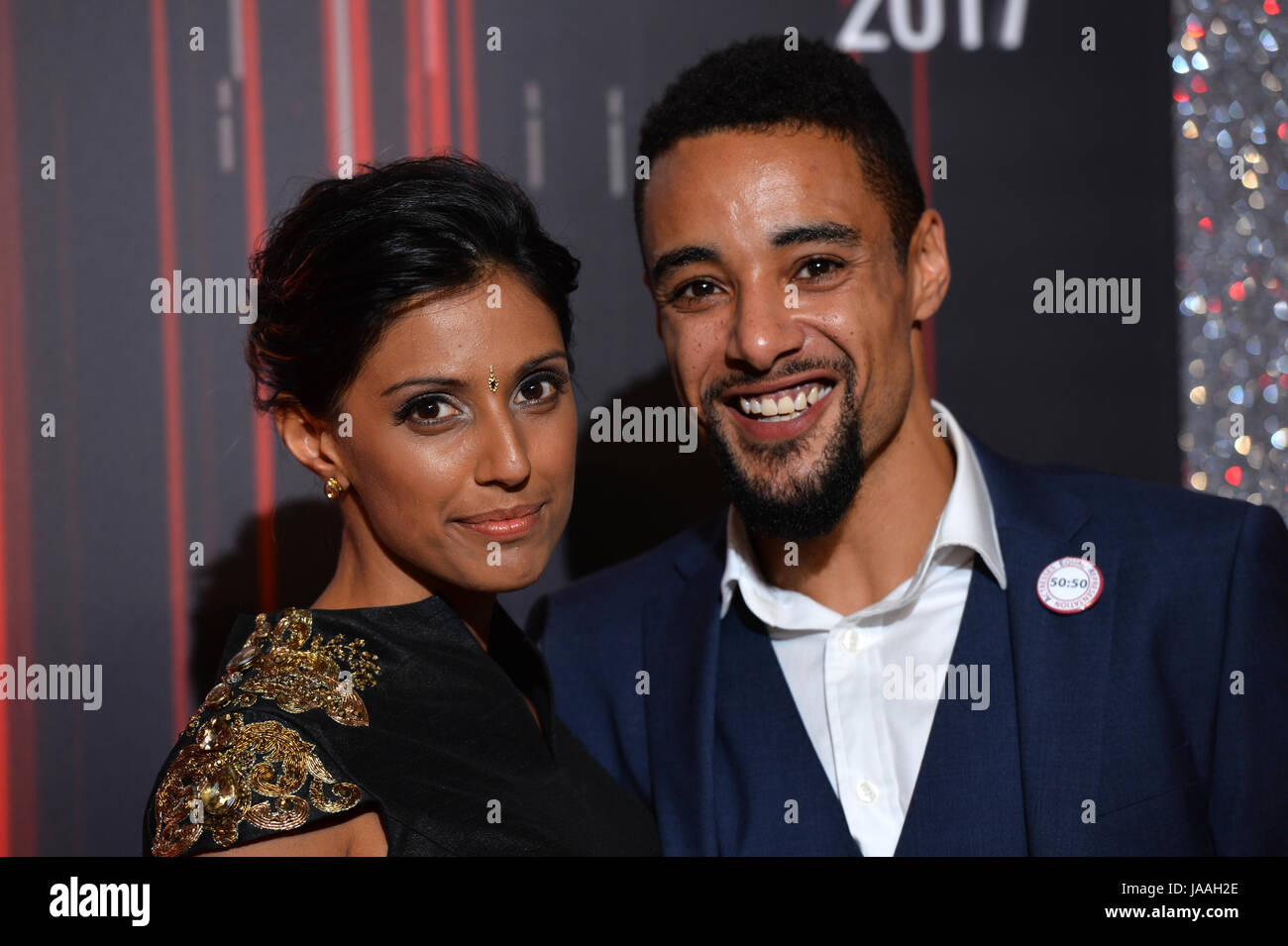 Rita Arya and Ashley Rice attending the British Soap Awards 2017 at The ...