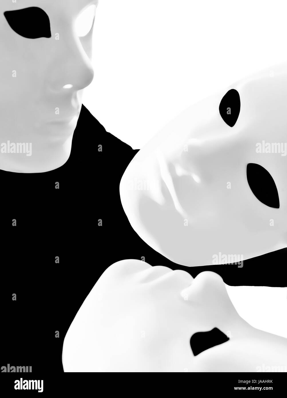 Mime mask silhouette hi-res stock photography and images - Alamy