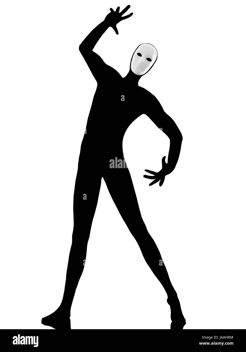 Mime mask silhouette hi-res stock photography and images - Alamy