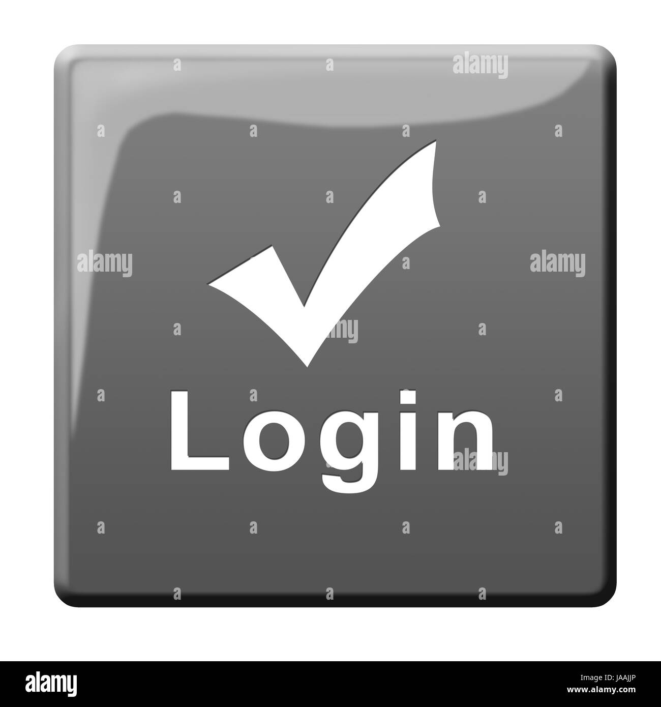 Login button icon Black and White Stock Photos & Images - Alamy