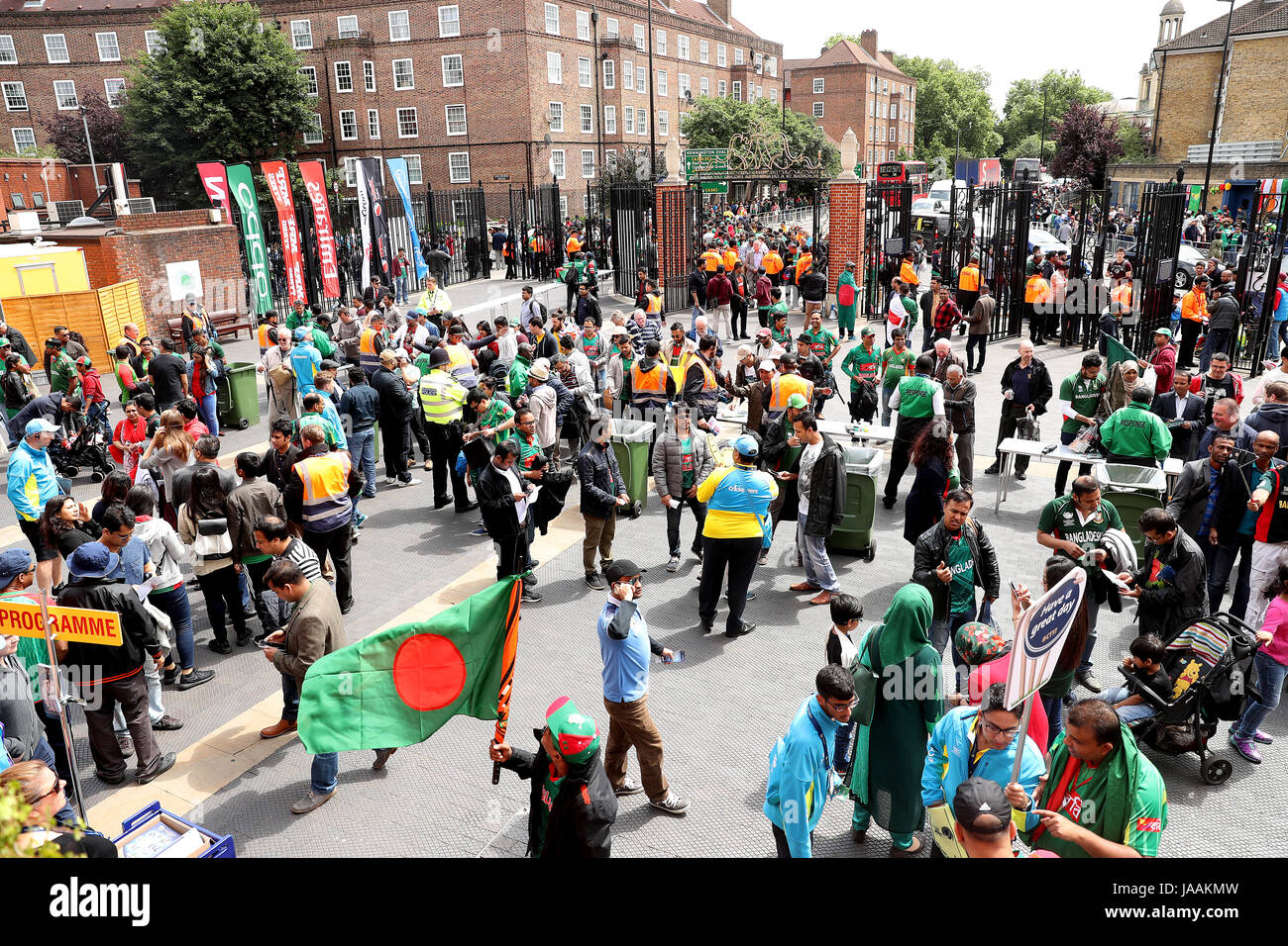 Fans mull around hi-res stock photography and images - Alamy