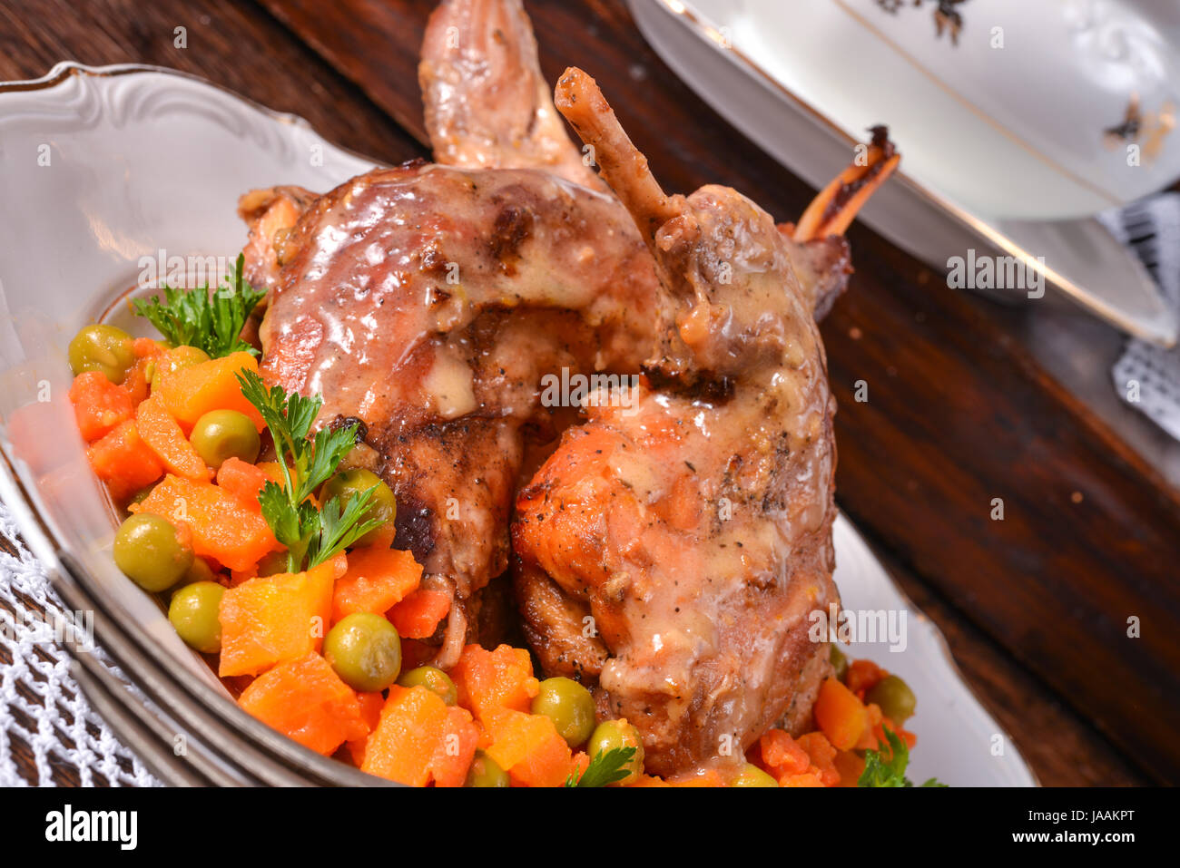 Roast rabbits hi-res stock photography and images - Alamy