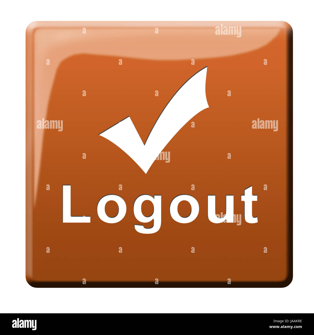 Logout Button Orange