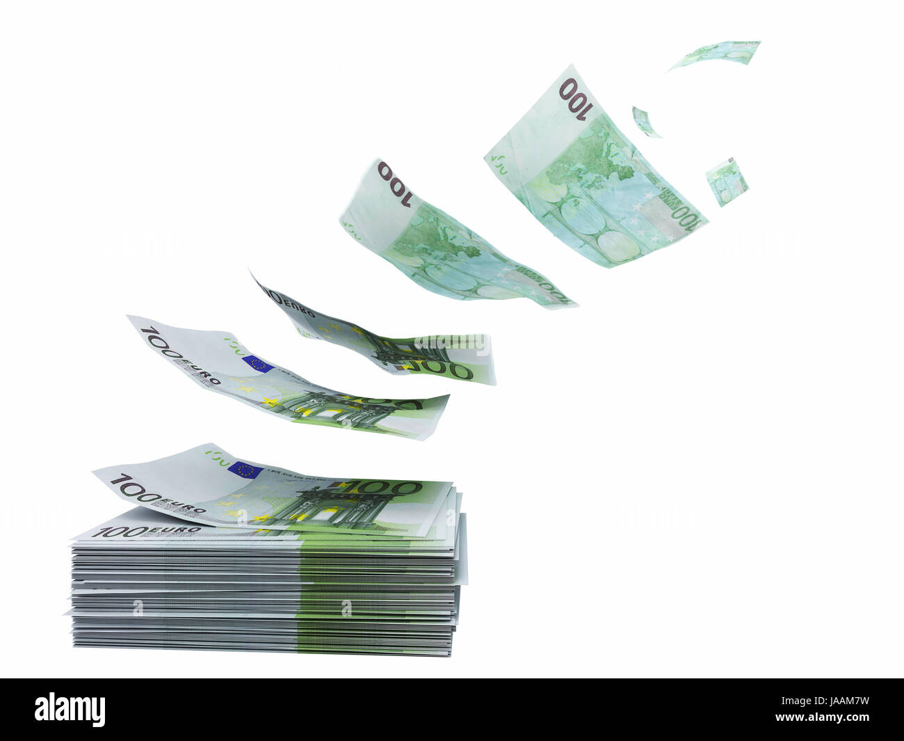 3d image of flying euro Stock Photo - Alamy