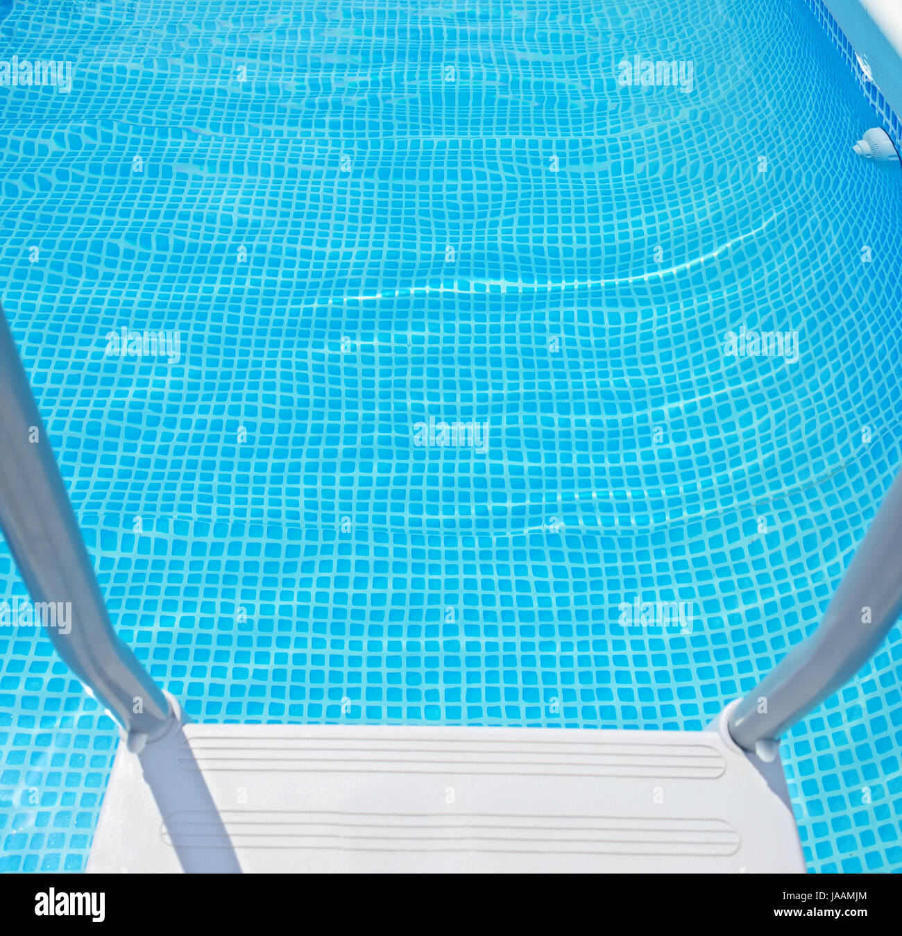 pool ladder and water seen from above Stock Photo - Alamy