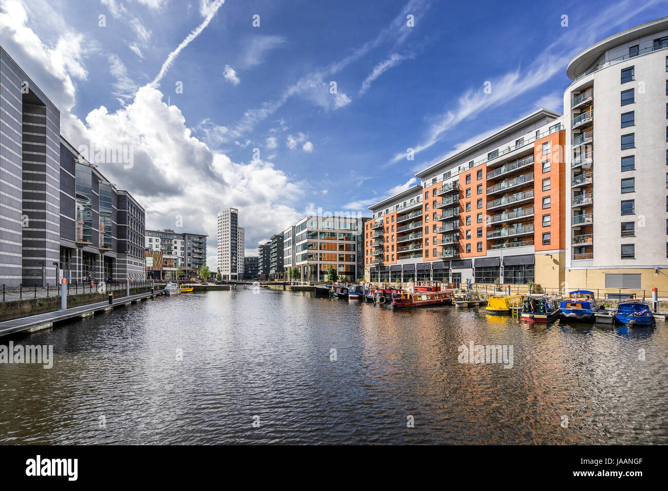 Leeds Dock formerley Clarence Dock in central Leeds Stock Photo - Alamy